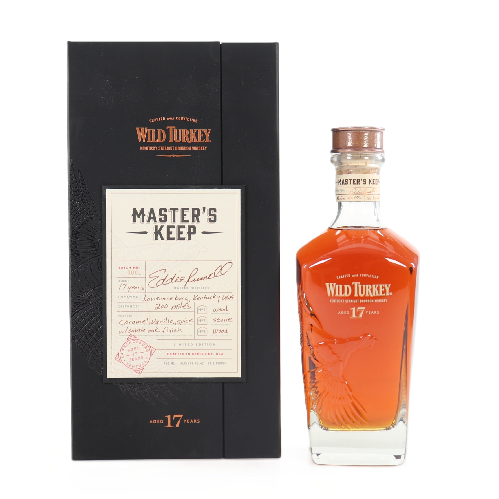 Wild Turkey 17 Year Old Master's Keep Batch 1 Limited Edition Kentucky ...
